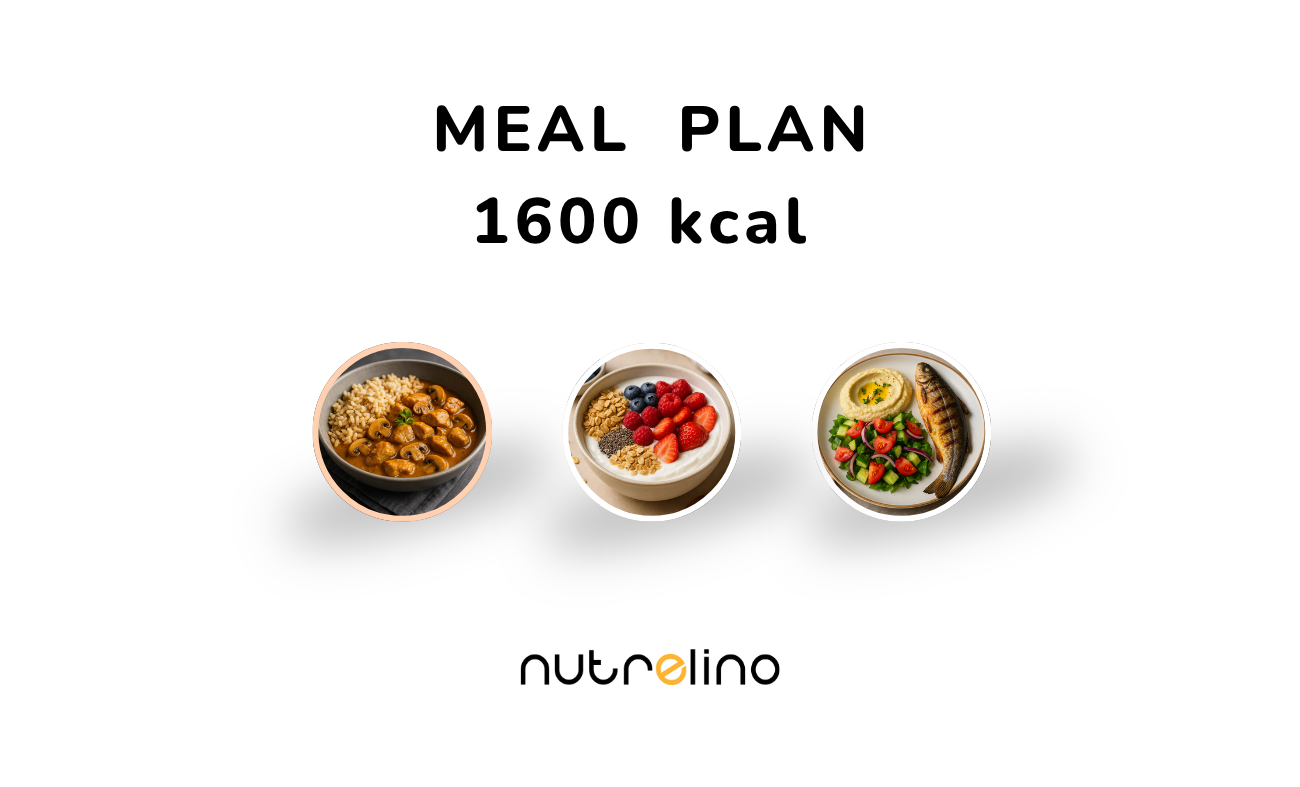 1600 kcal Meal Plan (Turkey, Quark and Trout). A Balanced Day Without ...